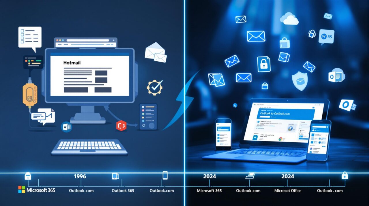De hotmail à outlook.com : l’évolution d’une messagerie incontournable